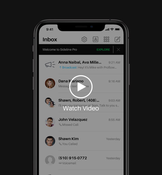 Mobile Tools for the Future of Work | Sideline: Second Phone Number & More